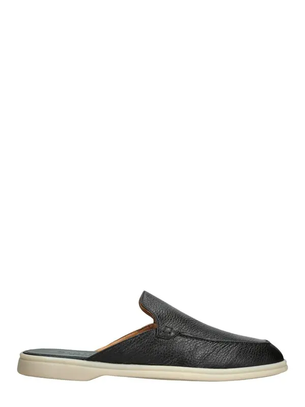 BROTINI Leather Mules - Black