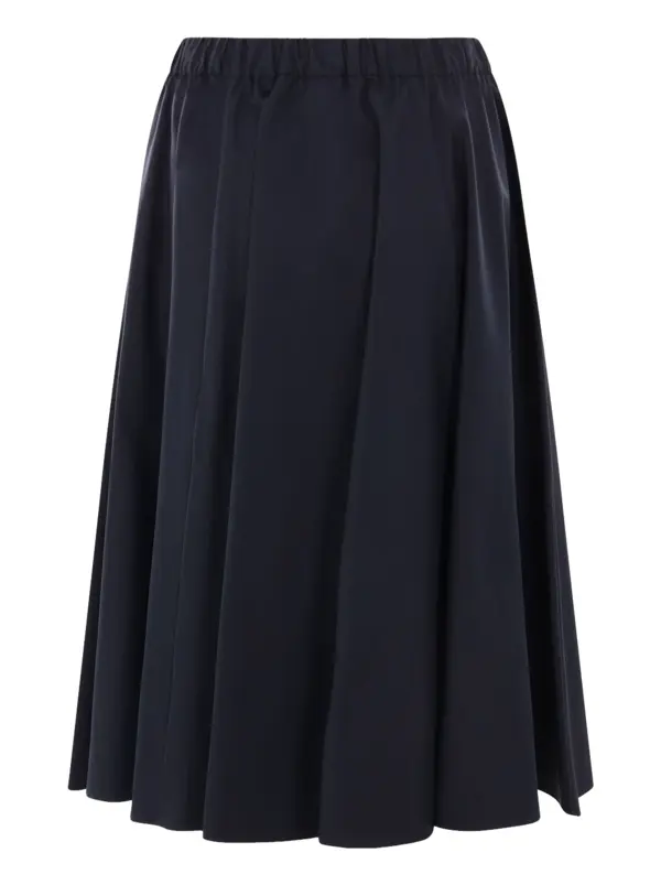 Aspesi Cotton Midi Skirt - Blue