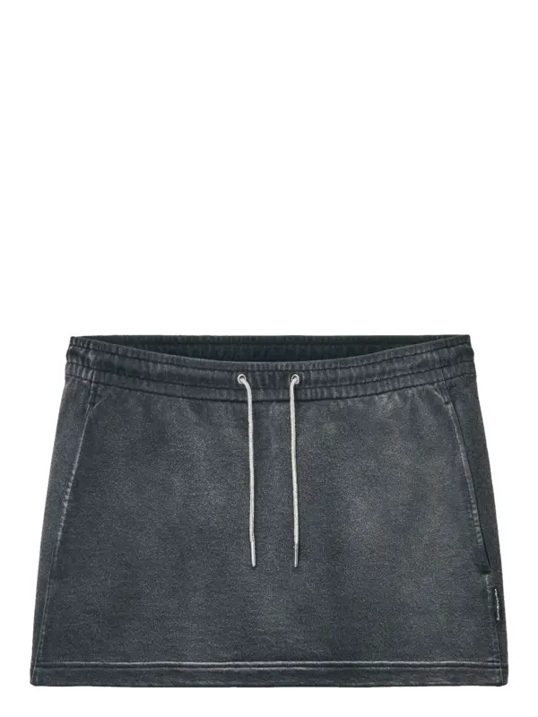 Alexander Wang Drawstring-waist Mini Skirt - Grey