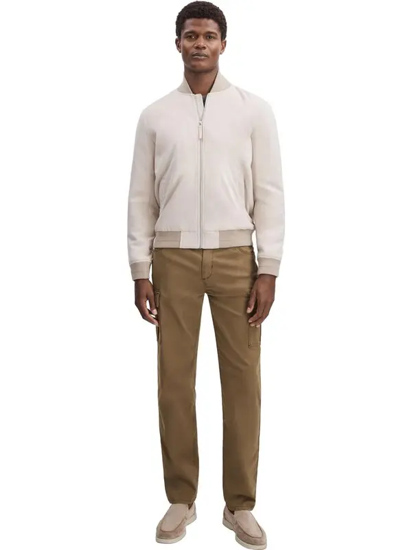 Paige Ronin Slim Cargo Trousers - Sand