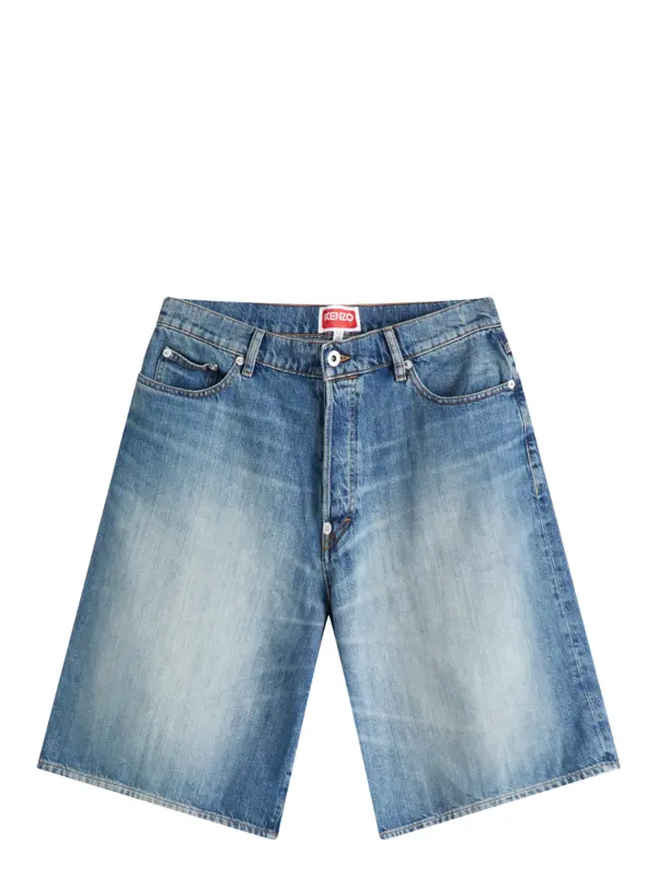 Kenzo Straight Shorts - Medium Stone Blue