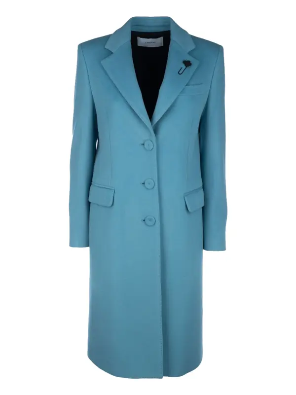 LARDINI Single-breasted Coat - Blue