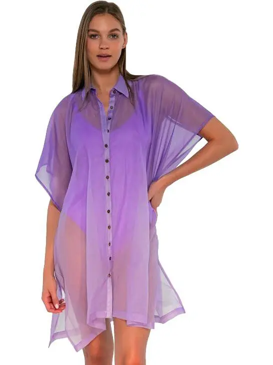SUNSETS Shore Thing Tunic - Passion Flower