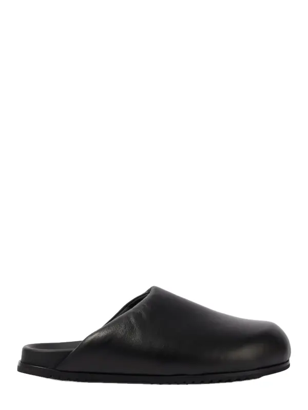 Rick Owens Granola Leather Mules - Black