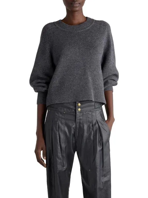 Isabel Marant Leandra Merino Wool & Cashmere Sweater - Anthracite