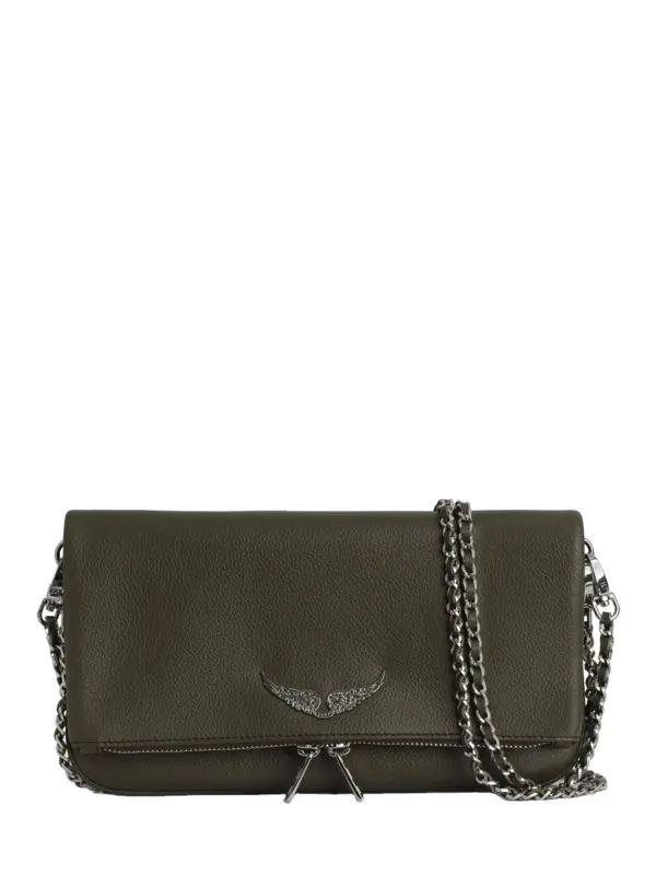 Zadig&Voltaire Rocky Leather Clutch - Green