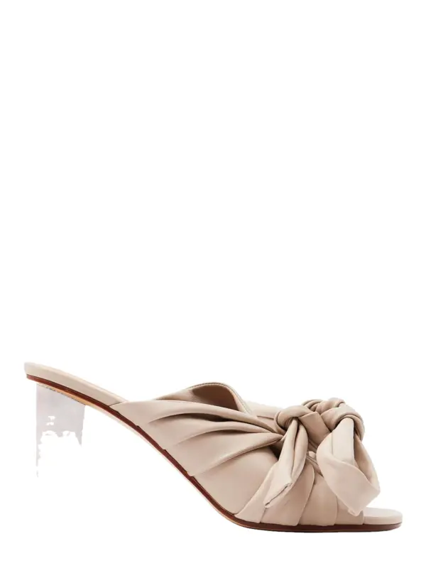 JW Anderson 95mm Bow Mules - Neutrals