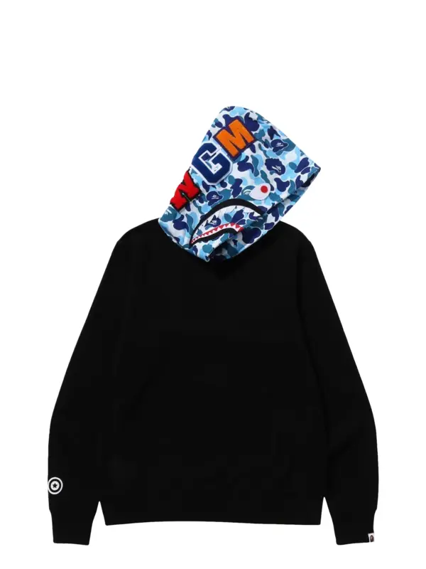 BAPE Abc Camo Shark Pullover Hoodie - Black
