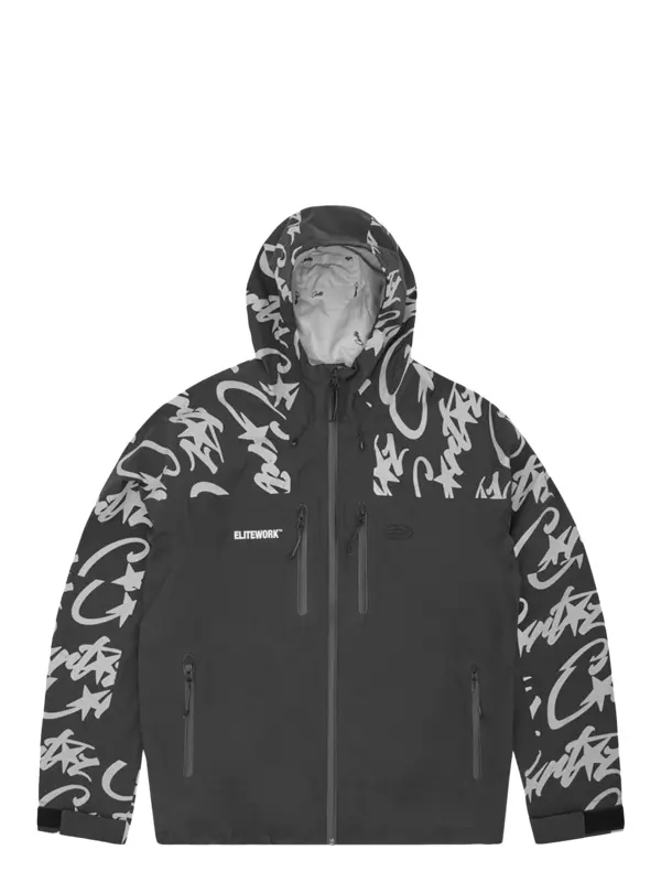 CORTEIZ Elitework Waterproof Shell Jacket - Black