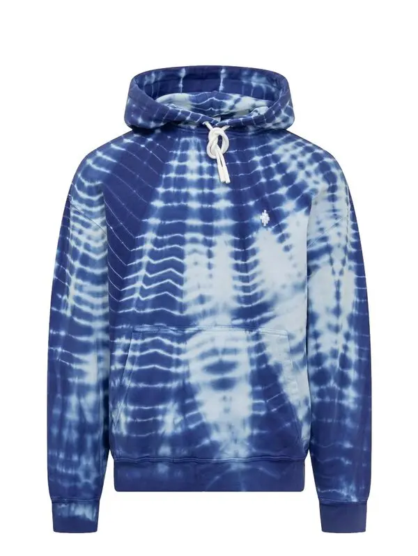 MARCELO BURLON C.OF MILAN HOME Soundwaves Cotton Sweatshirt - Blue