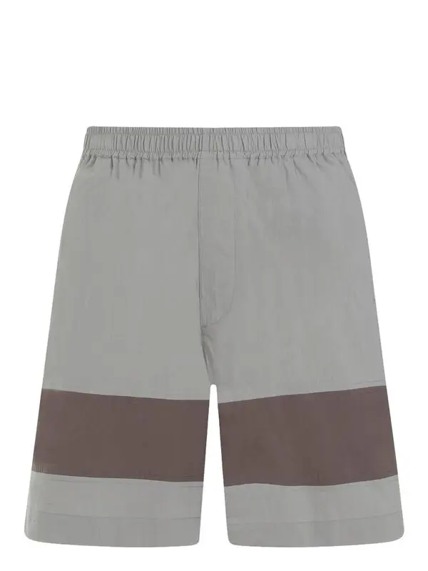 CRAIG GREEN Barrel Cotton Shorts - Grey