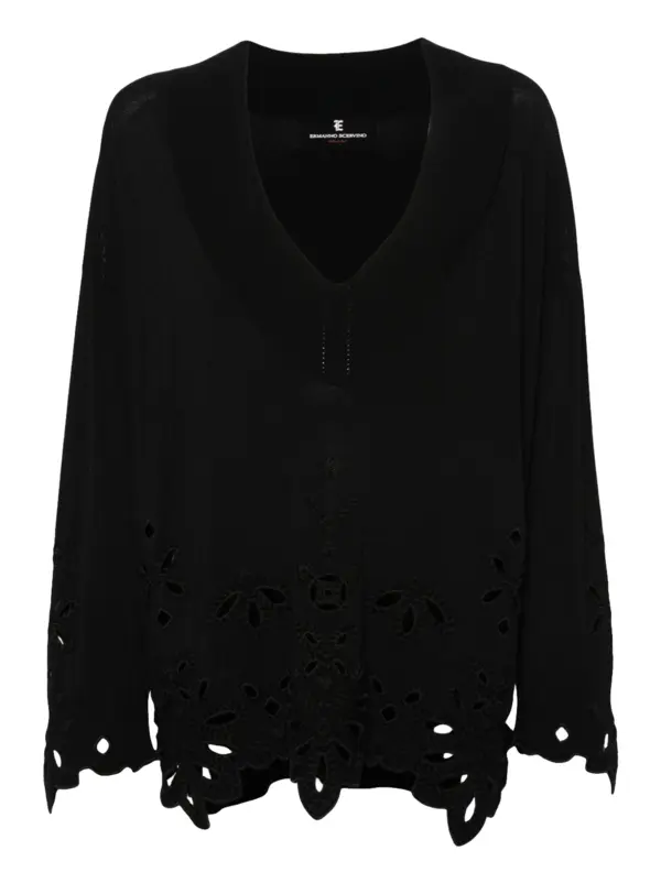 Ermanno Scervino Broderie Anglaise Jumper - Black
