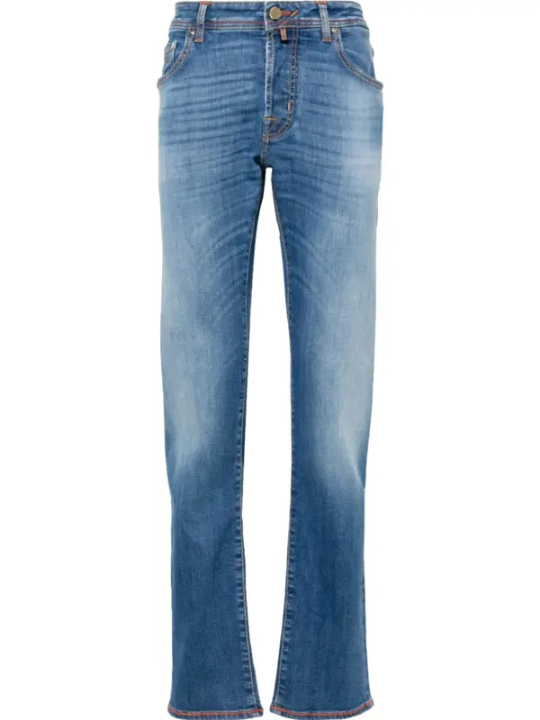 Jacob Cohen Nick Slim-fit Mid-rise Jeans - Blue