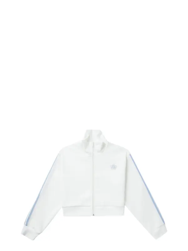 CHOCOOLATE Logo-appliqué Zip-up Sweatshirt - White