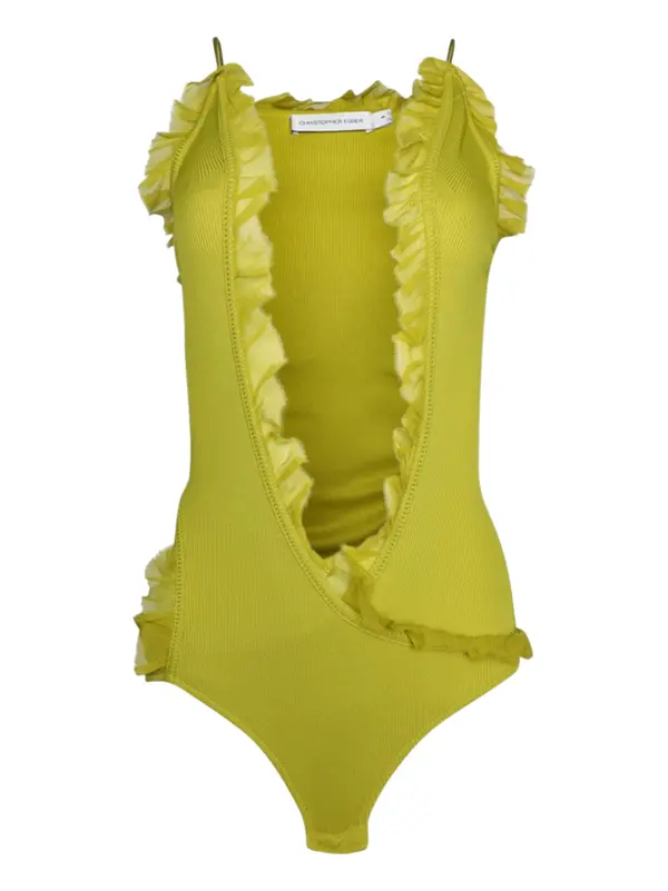 Christopher Esber Carina Bodysuit - Green