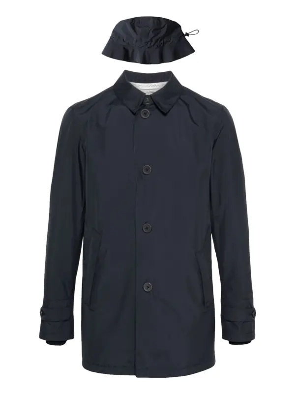 Herno Buttoned Lightweight Jacket - Blue