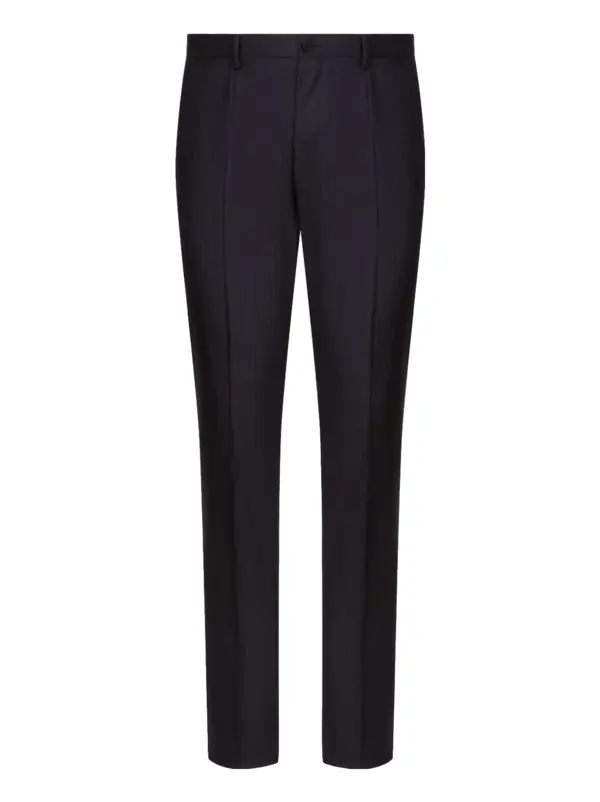 Dolce & Gabbana Slim-cut Striped Trousers - Blue