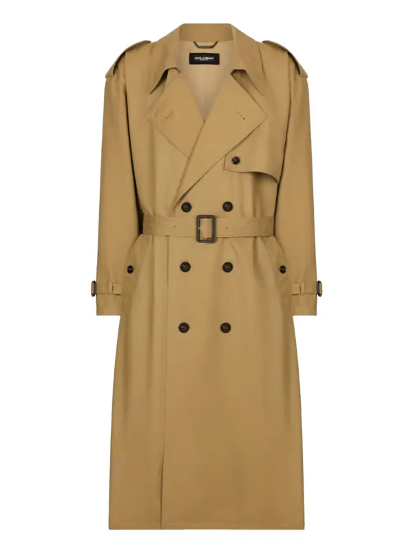 Dolce & Gabbana Belted Double-breasted Coat - Neutrals