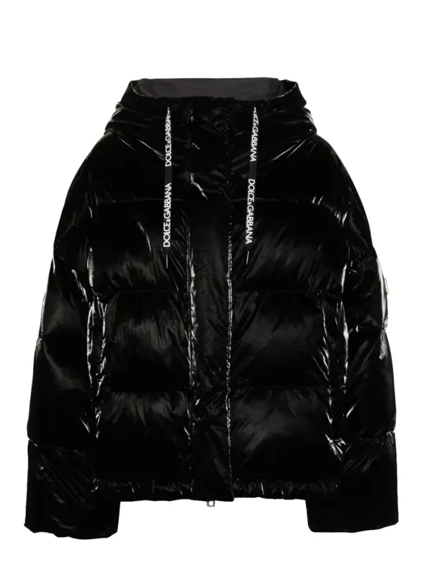 Dolce & Gabbana Coated-finish Puffer Jacket - Black