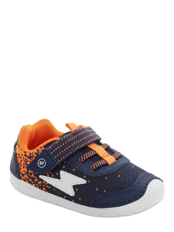STRIDE RITE Soft Motion Zips Runner Sneakers - Navy/orange