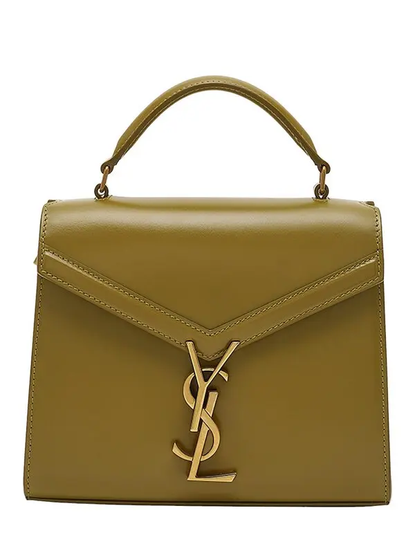Saint Laurent Cassandre Mini Top-handle Bag - Vert Olive