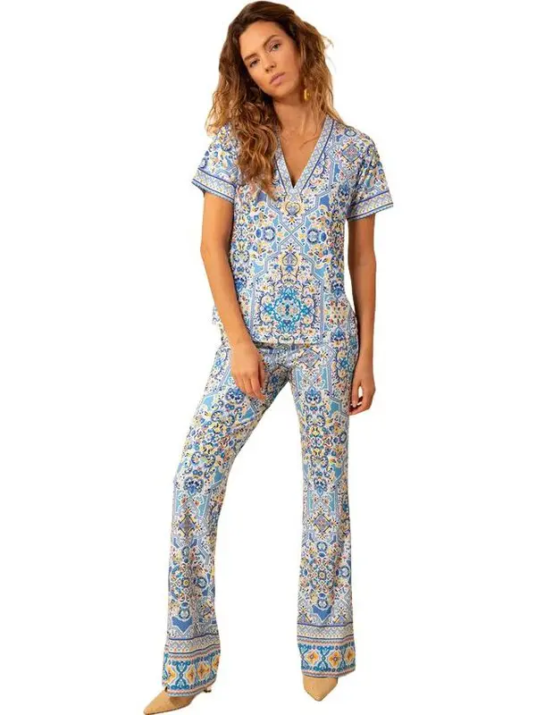 Hale Bob Londyn Jersey Top - Blue