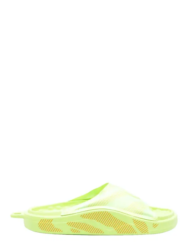 Adidas By Stella McCartney Logo Flat Slides - Green
