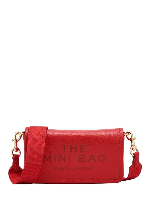 Marc Jacobs Mini Leather Crossbody Bag - True Red