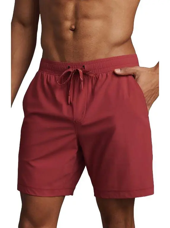 RHONE Pursuit 7-inch Unlined Training Shorts - Red Brick