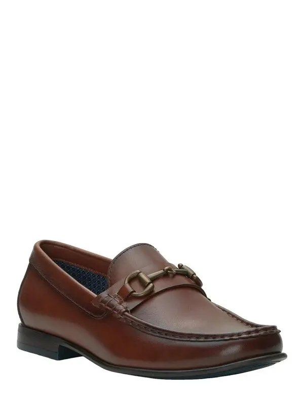 Vince Camuto Caelan Moc Toe Bit Loafer - Cognac