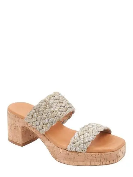 Andre Assous Cairo Platform Sandal - Platino/ Silver