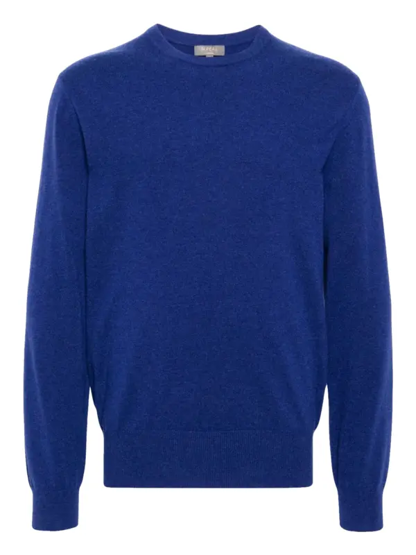 N.peal The Oxford Cashmere Jumper - Blue