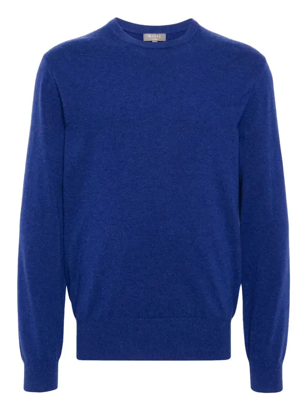 N.peal The Oxford Cashmere Jumper - Blue