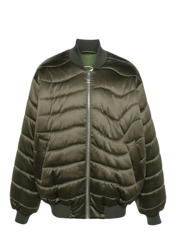 Khrisjoy Wave Chain Padded Jacket - Green