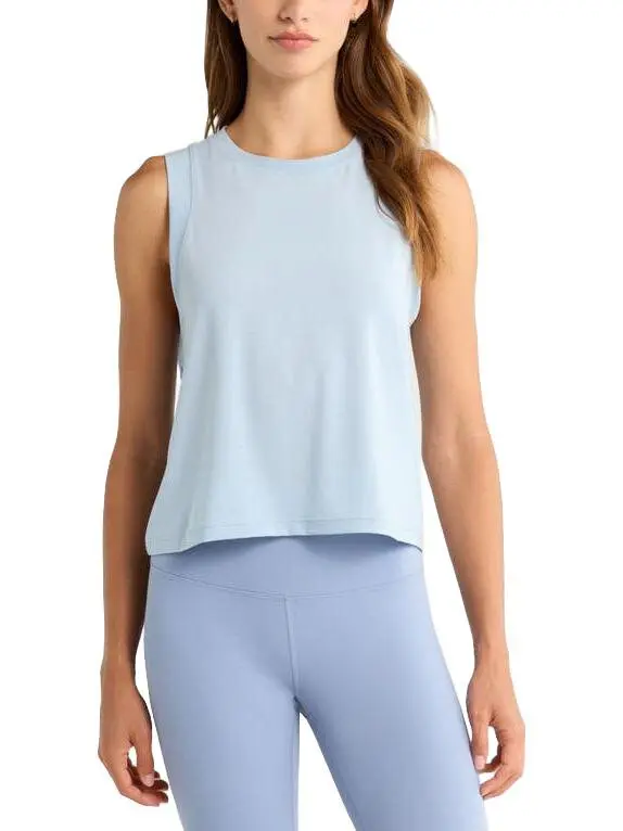 Zella Breathe Active Tank Top - Blue Fog