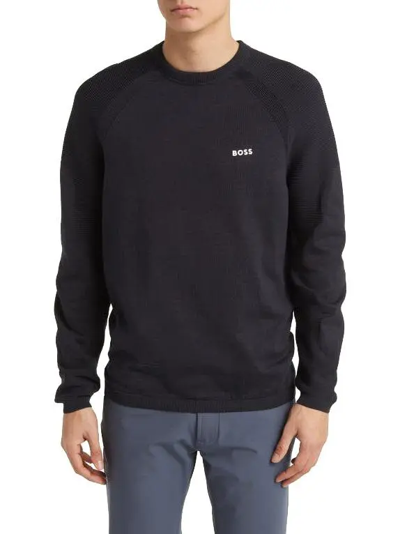 Hugo Boss Perform-x Crewneck Sweater - Dk Bu