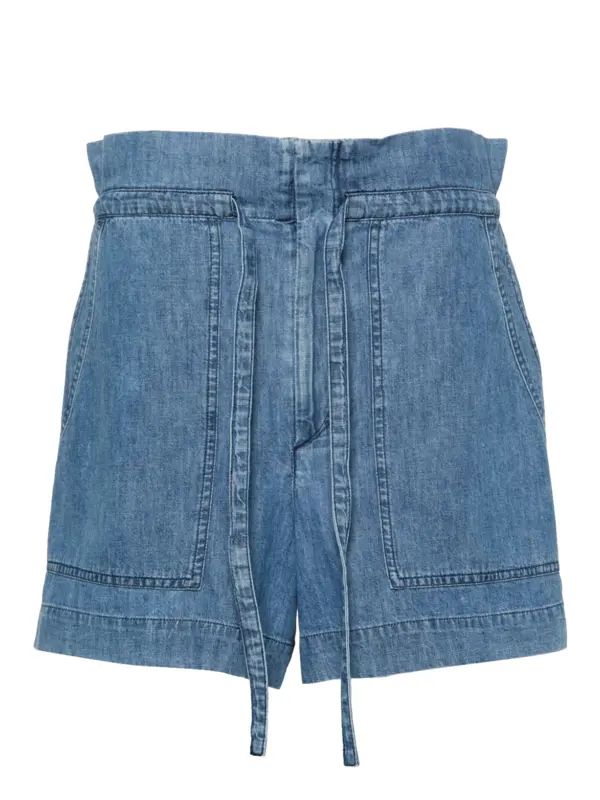 MARANT ETOILE Ipolyte Cotton Shorts - Blue