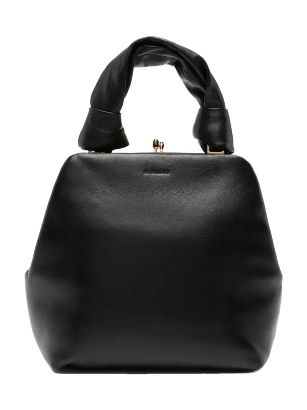 JIL SANDER Small Goji Square Tote Bag - Black