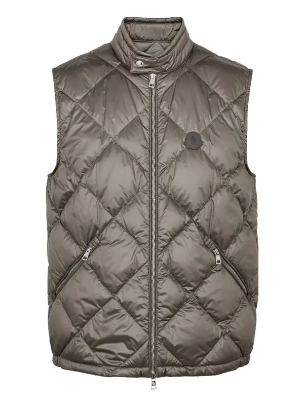 Moncler Nasta Quilted Shell Gilet - Grey