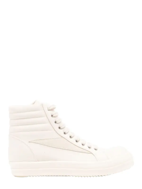 Rick Owens Lido Panelled High-top Sneakers - Neutrals