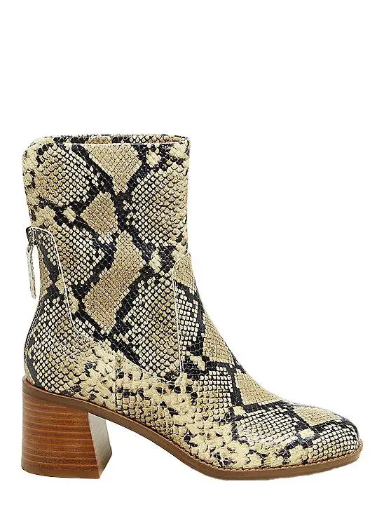 KELSI DAGGER BROOKLYN Island Heeled Boots - Neutral Pattern