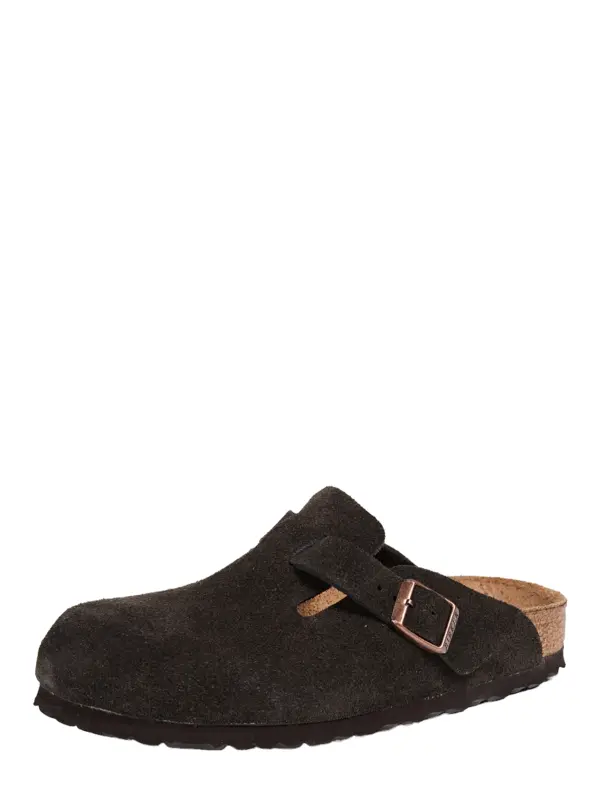 BIRKENSTOCK Boston Soft Footbed Clogs Narrow - Mocha