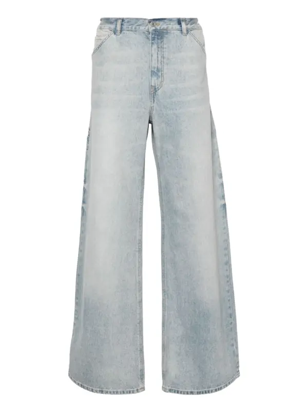 COURREGES Mid-rise Straight-leg Jeans - Blue