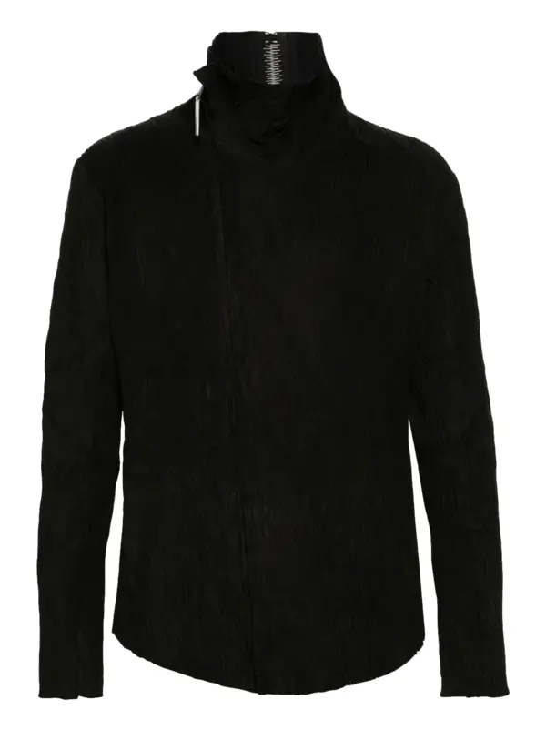 ISAAC SELLAM EXPERIENCE Dorsal Leather Jacket - Black