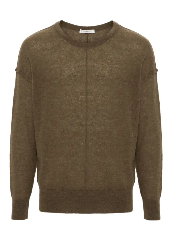 LEMAIRE Brushed Fine-knit Jumper - Green