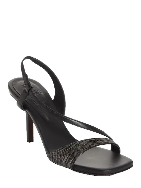 Brunello Cucinelli Monili Slingback Sandals - Black