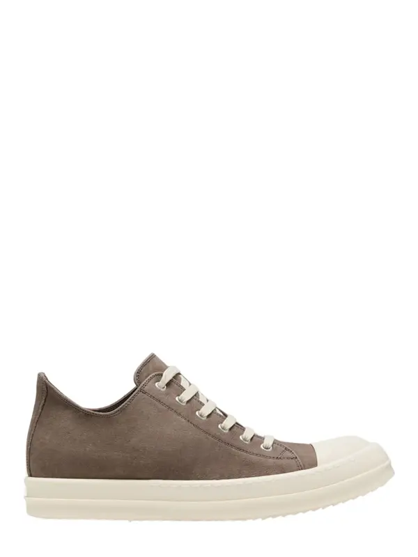 Rick Owens Scarpe Pelle Low-top Leather Sneakers - Dustmilkmilk