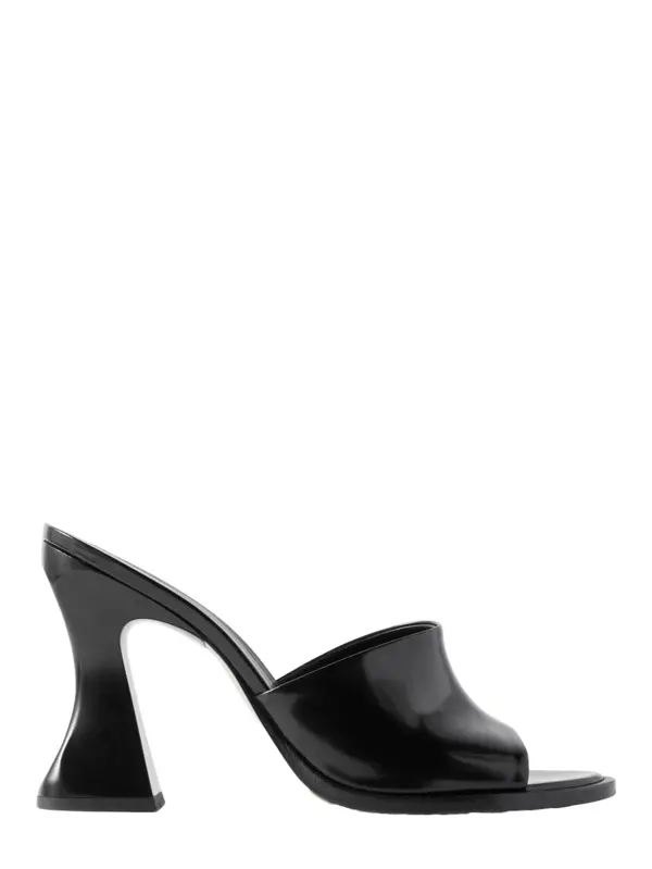 Bottega Veneta Cha-cha Patent-leather Mules - Black