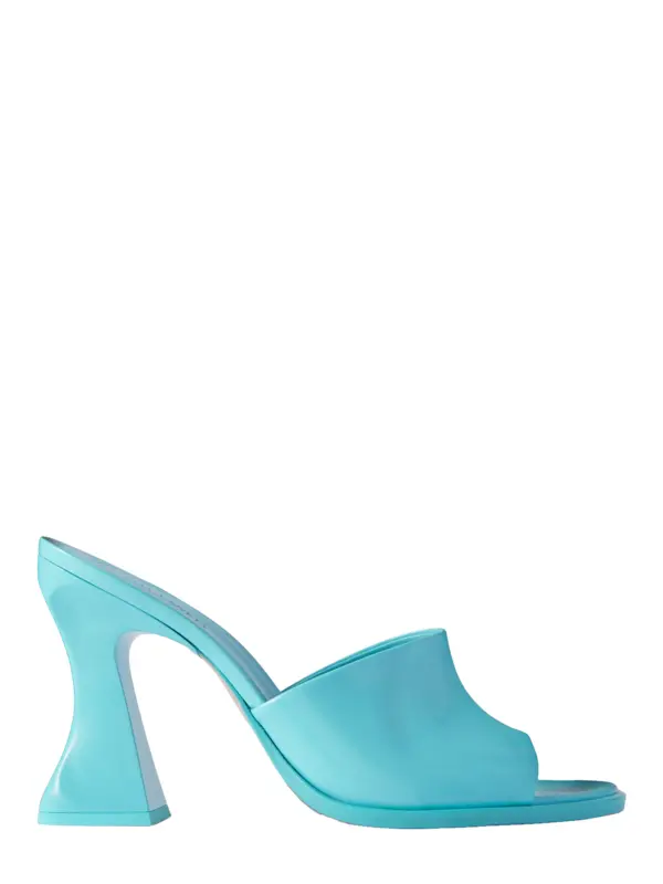 Bottega Veneta Cha-cha Patent-leather Mules - Blue