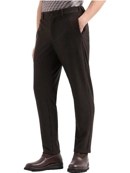 Giorgio Armani Technical Waffle Trousers - Natural